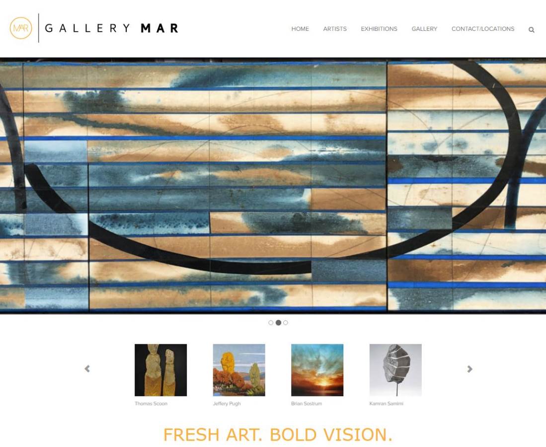 Sample Websites for Art Galleries | Masterpiece Manager